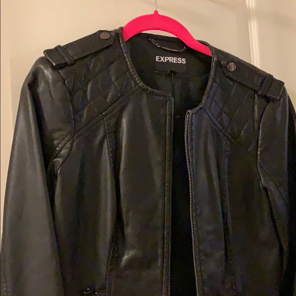 Express | Jackets & Coats | Express Faux Leather Jacket | Poshmark